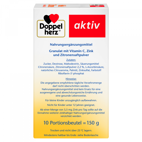 Heiße Zitrone Vitamin C +Zink 4009932009644 Doppelherz