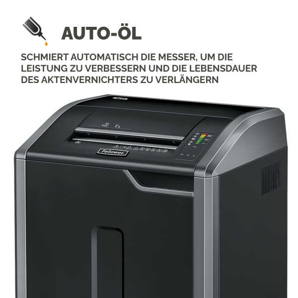 Fellowes Aktenvernichter Powershred 425HS schwarz 100063597