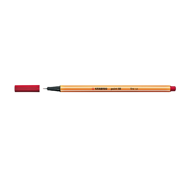 Tintenfeinschreiber Point 88 rot 0,4 mm 4006381105262 Stabilo